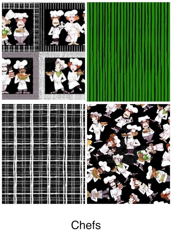 Chefs Fabric Panel by Loralie Designs