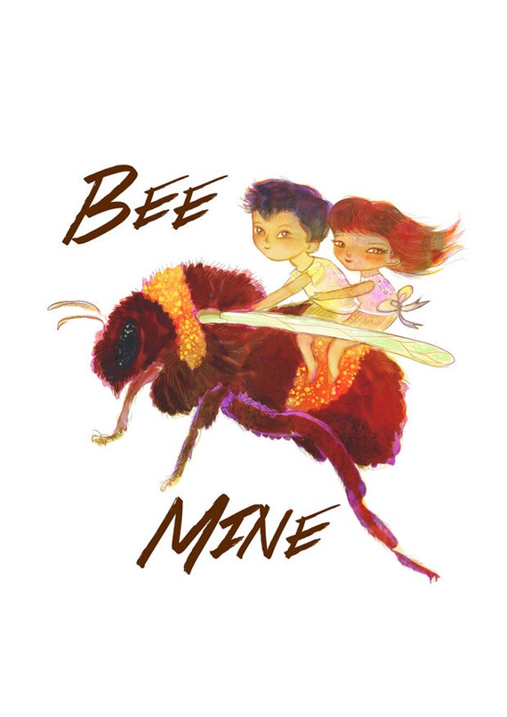 Items similar to Bee Mine Limited Edition Art Print on Etsy