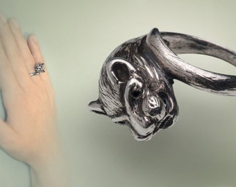 Diamond panther ring | Etsy