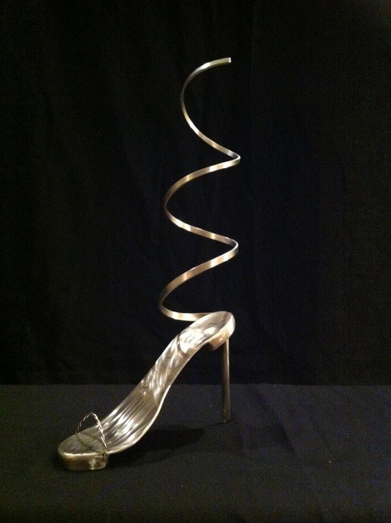 Sexy Stainless Steel High Heel Shoe Sculpture