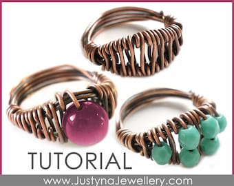 Wire Ring Tutorial Wire Jewelry Pattern Beading Ring