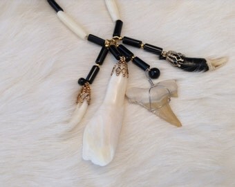 Mixed Animal Teeth Necklace for Men