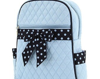 Blue Backpack, School Backpack, Personalized Backpack, Monogram Backpack