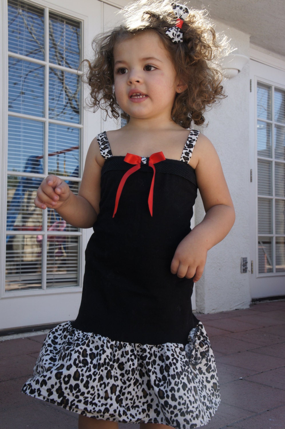 Olivia Paige Little pin up leopard bow by OliviaPaigeClothing