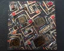 Unique circuit board art related items | Etsy