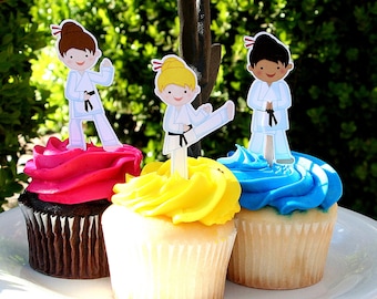 Karate cupcakes | Etsy