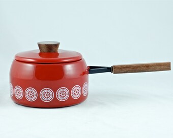 Vintage Enamelware 'Asta Designer Cookware' Covered Sauce Pan with ...
