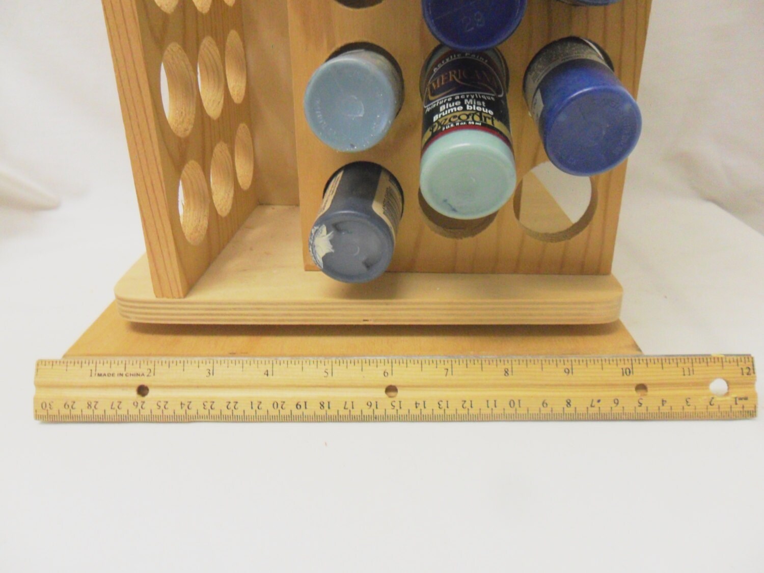 Acrylic Craft Paint Revolving Wooden Rack or Stand