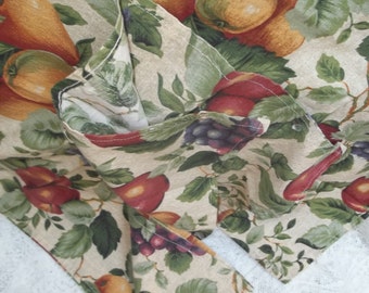 Valance PLUS 4 pc Napkins, 90s Fruit Kitchen Valance and 4 pc napkins ...