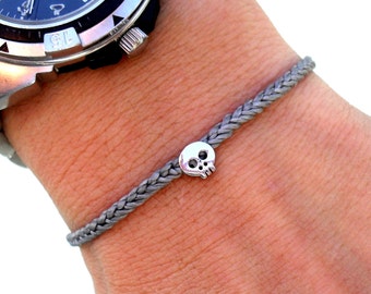 Tiny skull bracelet | Etsy