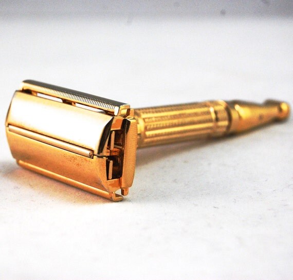 1960 F4 Gillette Toggle Adjustable Double Edge Safety Razor