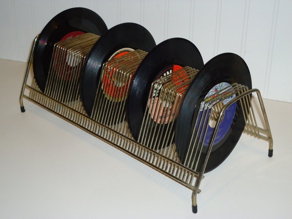 45 RPM Record Holder or Rack Stores 60 Records by thesummerplace