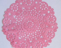Popular items for pink paper doilies on Etsy