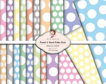 Popular items for polka dot scrapbook paper on Etsy