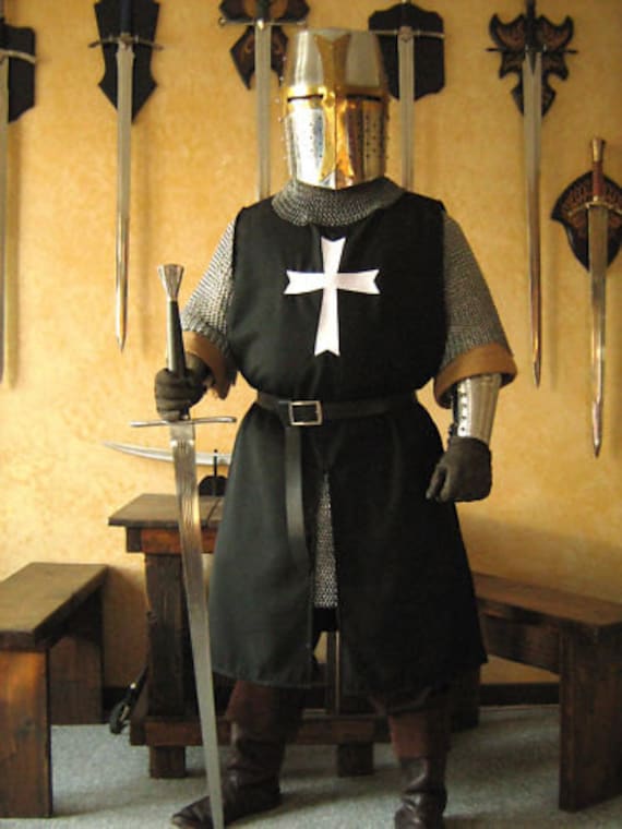 Medieval Knight Men-at-arms Crusader Templar Surcoat
