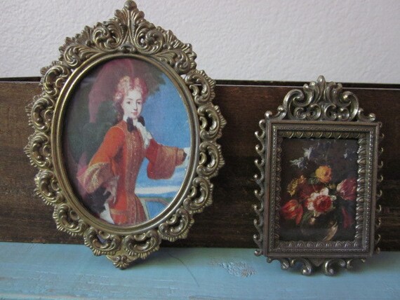 Set of Two Petite Mod Dep Picture Frames Made in Italy