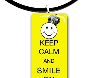Popular items for smiley face pendant on Etsy