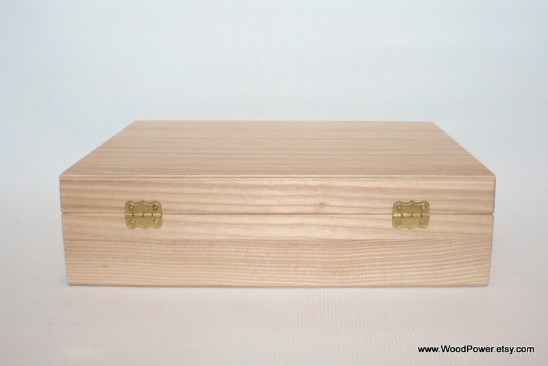 Large Collection Box / 12 Compartments Wooden Box / by WoodPower