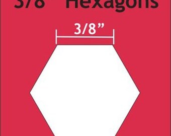 1 inch Paper Pieces Hexagons Pack of 100 Templates