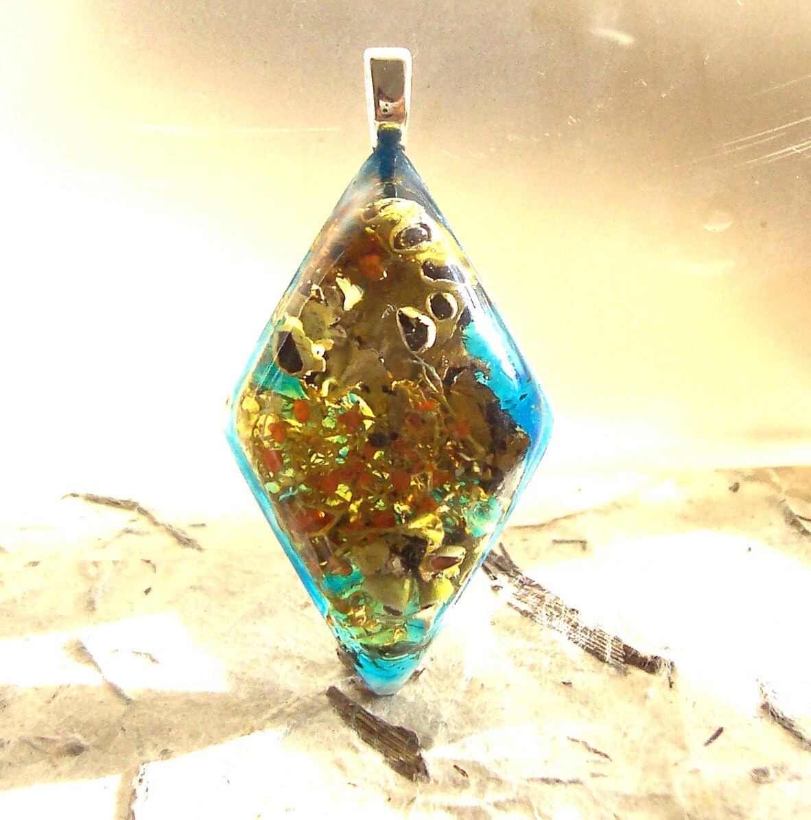 Real pressed flower botanical jewelry by GardenGemsJewelry on Etsy