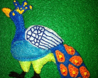 Popular items for Felt Peacock on Etsy
