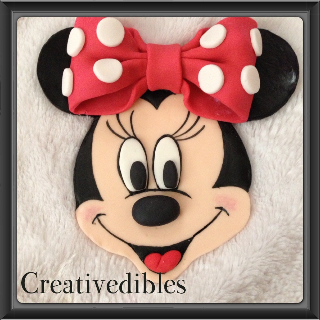 Fondant topper Mini Mouse Inspired Cake topper