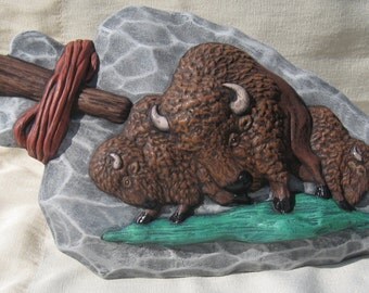 Popular items for ceramic buffalo on Etsy