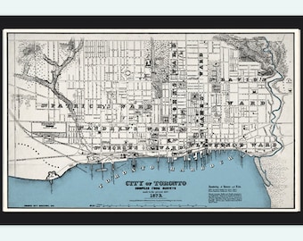 Popular items for map of toronto on Etsy