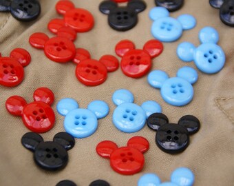 Popular items for mickey mouse buttons on Etsy