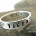 Personalized Men's / Women's sterling silver Ring..