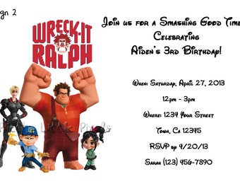 Popular items for wreck it ralph party on Etsy