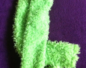 Green fuzzy fabric | Etsy