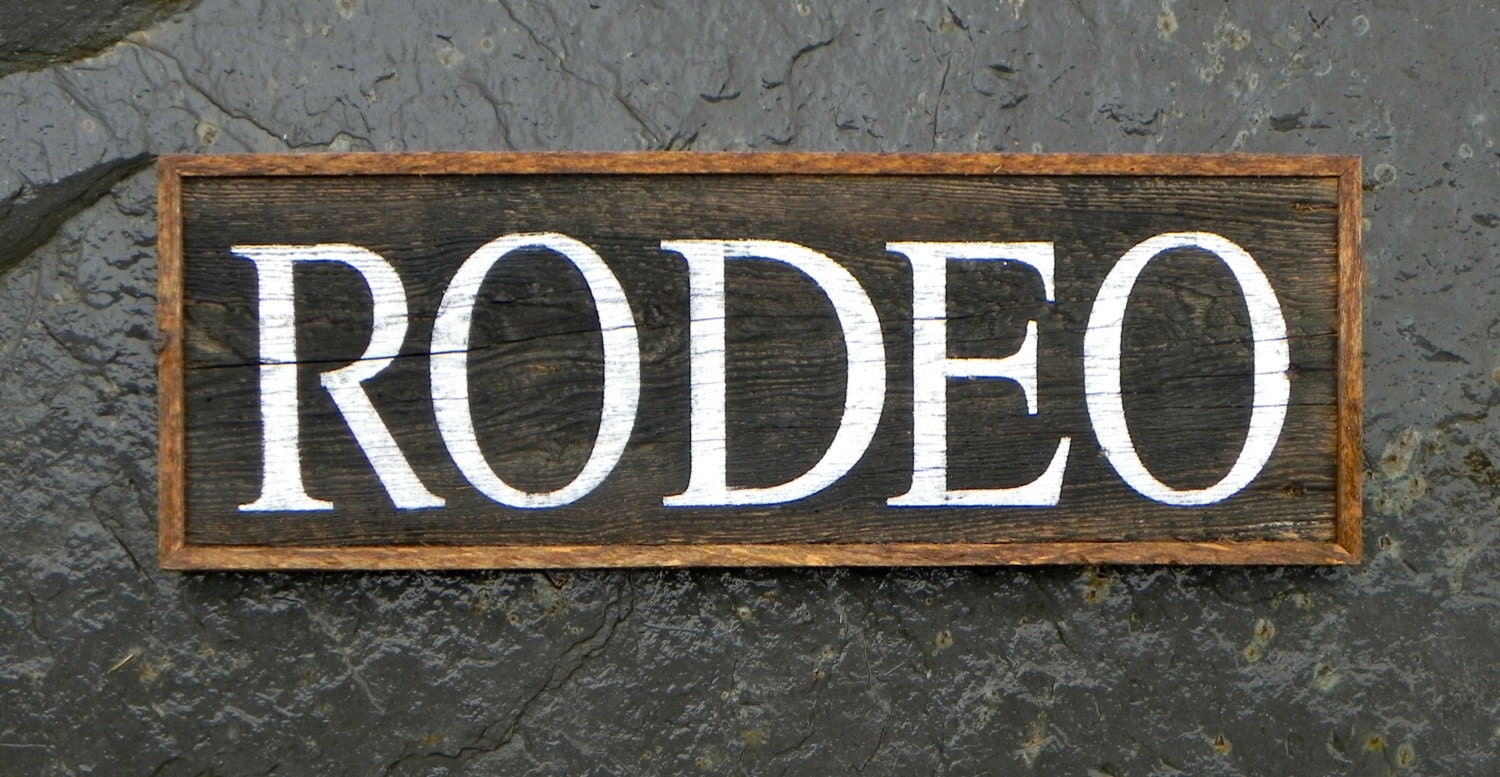 Rodeo Sign Western Home Decor Western Wall Sign