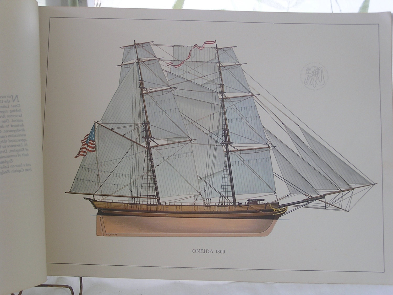 9 Vintage Lithographs Brigs & Sloops of the American Navy