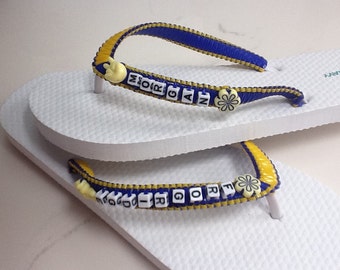 Macrame flip flops | Etsy