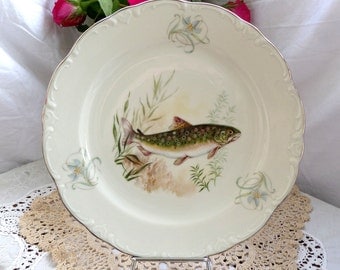 Popular items for vintage fish plate on Etsy