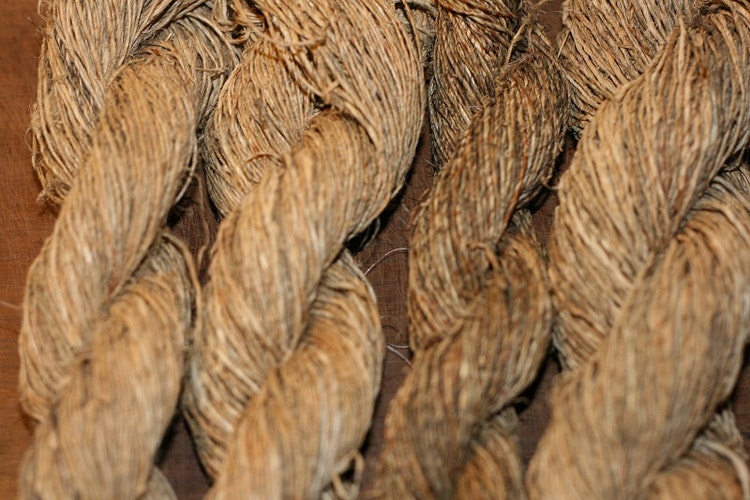 Organic Hand Spun Hemp Yarn by Craftamma on Etsy