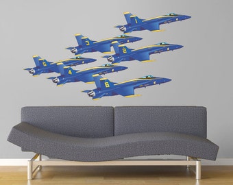 Blue angels decal | Etsy