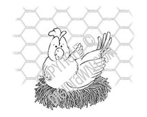 Popular items for chicken images on Etsy