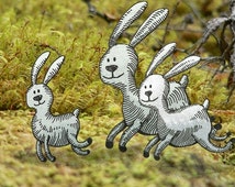 Popular items for running rabbit on Etsy