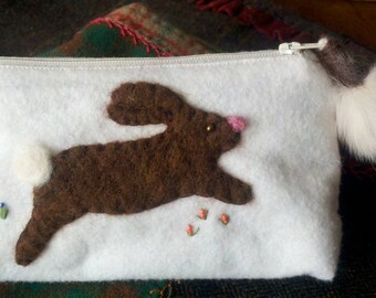 Popular items for wool zipper pouch on Etsy