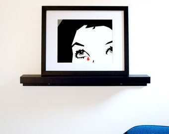 Film Noir Comic Strip Style Art Print 8 x 10 Size by MANvsGEORGE