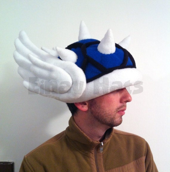 Blue Shell inspired Mario Kart Hat Helmet big great by EinavIzack
