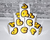 Unique bubble letters related items | Etsy