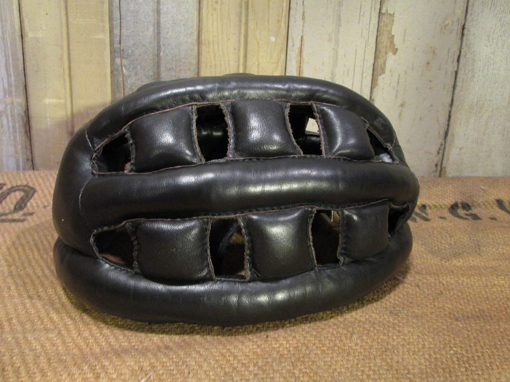 Vintage Bike Helmet Leather hairnet Bicycle Kucharik