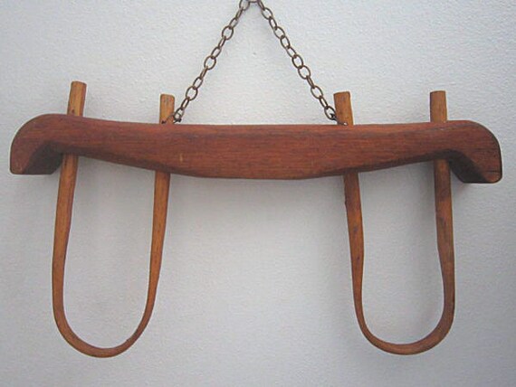 Antique Goat Yoke Wooden Small Farm Animal Vintage by Vintage4U