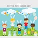 Easter clipart boys party clip art bunny chicks rabbits