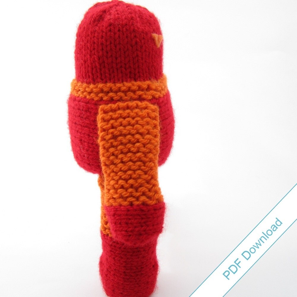 Robot Knitting Pattern Download. DIY Cuddly Robot. by NattyKnits