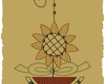 Primitive Machine Embroidery Design-Frosty's by PrimitiveKeepers