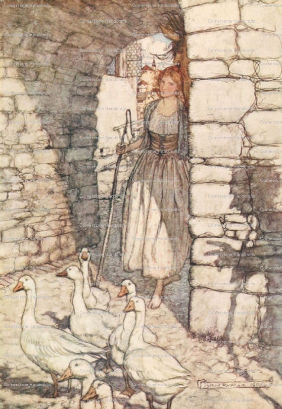 5 Vintage RARE Fairy Tale Brothers Grimm Art by TreeofLifeEnt